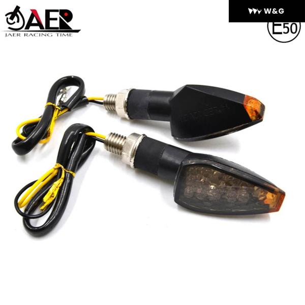 汎用 LED オートバイ バイク ウィンカー インジケーター ライト 防水 アンバー ランプペア ホンダ シャドウ ゴールドウィング 1800 CB650F用 カスタムパーツ アクセサリー 交換用部品Hign-concerned Chemi...
