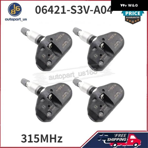 4個 TPMS タイヤエア圧モニターセンサー 315MHZ 06421-S3V-A04 06421S3VA04 アキュラ MDX RL TL ホンダ オデッセイ パイロット リッジライン カスタムパーツ アクセサリー 交換用部品Hign-c...