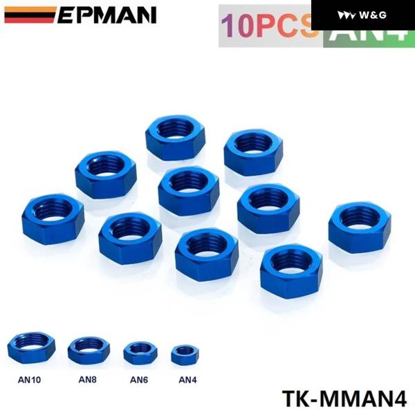 4AN AN4 AN-4 バルクヘッド ブルー アルミ アルマイト処理 ナット シーリング ロック フィッティング アダプター TK-MMAN4 カスタムパーツ アクセサリー 交換用部品Special Features:universalI...