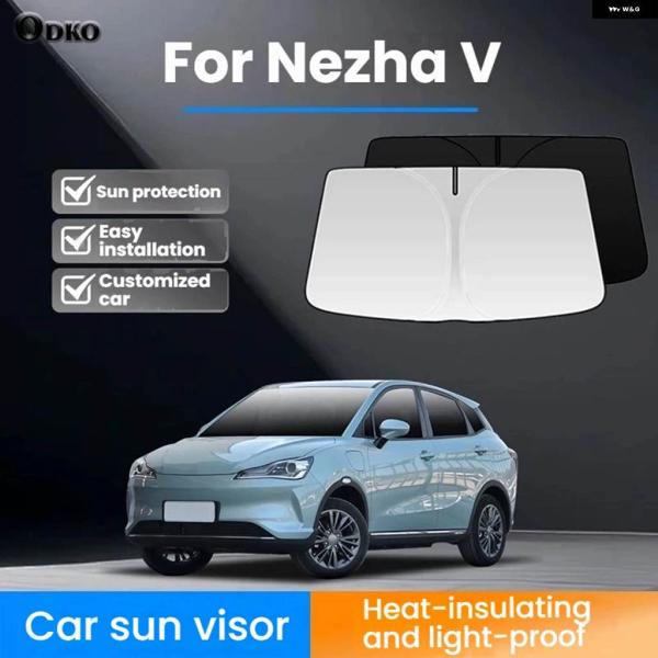 NEZHA V インテリア アクセサリー 車用フロントウィンドウ サンシェード フロントガラス UVカット サンシェード 断熱 カスタム パーツ アクセサリーProduct application scenarios:OtherCraft ...