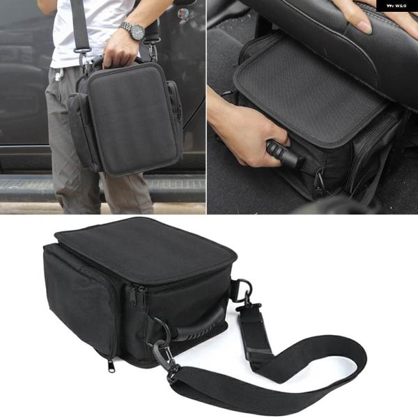 オーガナイザー ジープ ラングラー JK JL JLU スポーツ ルビコン グラディエーター JT 2007+ リア リア シート下 収納バッグ 車 カスタム パーツ アクセサリーType:Under Seat Storage Box/Ba...