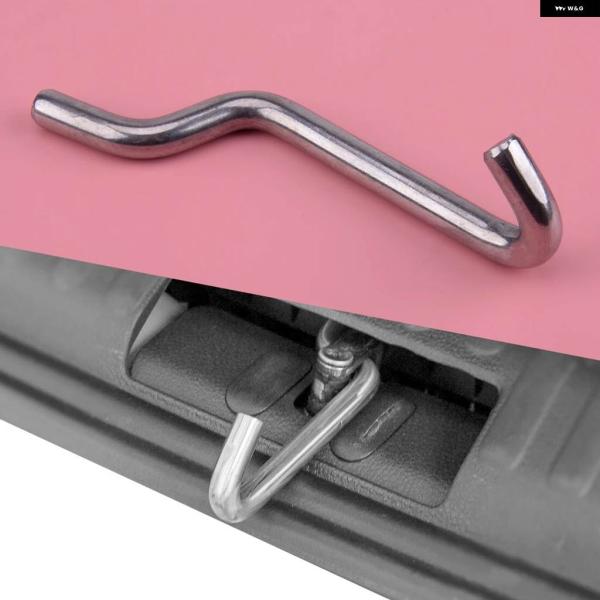 ステンレス テールゲート テールロッカーエクステンダー エアベント ロックラッチ スタンド オフ VW T4 T5 T6 カスタム パーツ アクセサリーHigh-concerned chemical:NoneColor Name:Silve...