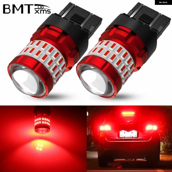 BMTXMS T20 W21W W21/5W LED 7440 7443 LED CANバス 電球 オートレッド ブリリアント オートストップ ブレーキ テール パーキング ライト ランプ 12V カスタム パーツ アクセサリーHigh-c...