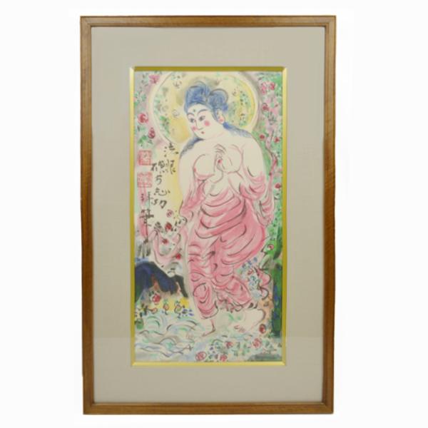 ■作者名/作品タイトル『はまなす妃図』限定240部のうち第77番■画歴棟方 志功（むなかた しこう)1903〜1975「わだ（我）ばゴッホになる」と油絵画家を志し、その後版画の世界で独自の境地を拓き「世界のムナカタ」と称され、20世紀を代表...