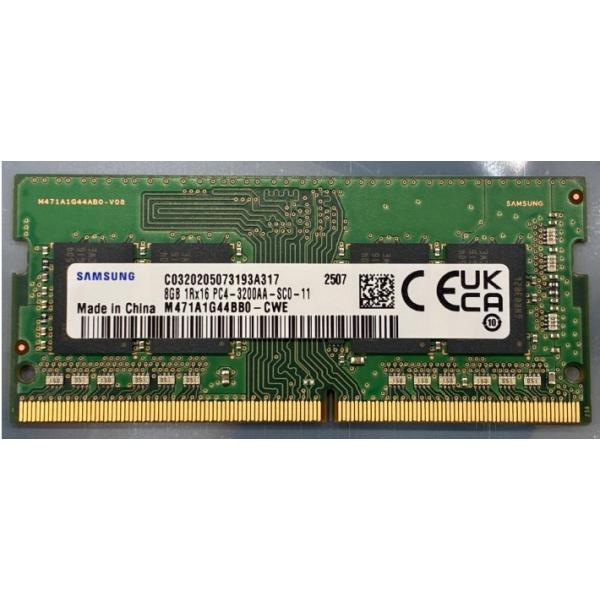 新品バルク サムスン 8GB DDR4 3200MHz SO-DIMM (PC4-3200AA-SC0-11) ノートパソコンや小型PC向けDDR4メモリー状態：新品バルク　(新品ですが、本体のみ、外箱などございません)保証 :商品到着後１...