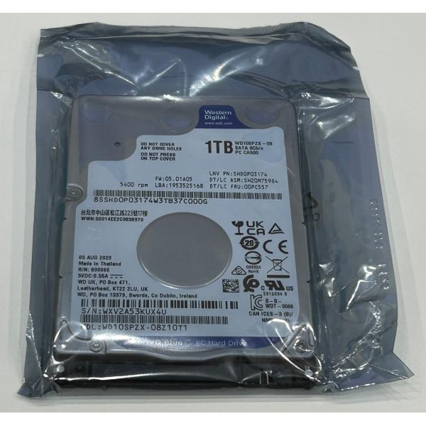 WD Blue 内蔵 HDD ハードディスク 1TB 2.5インチ SATA 5400rpm 128MB  7mm　WD10SPZX状態：新品バルク (新品ですが、本体のみ、化粧箱などございません)保証：1か月保証致します *並行輸入品で、...
