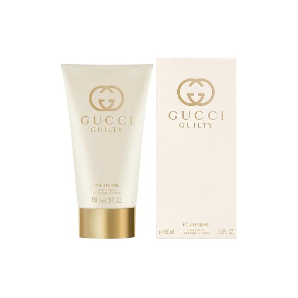 商品説明：フローラルノートを合わせて天然素材の香りを強調した、リッチなフローラルの「ギルティ プールファム オードパルファム」のボディローション。 肌にやさしく溶け込むクリーミーなテクスチャーで、サテンのような保湿性のベールで肌を包み込みま...