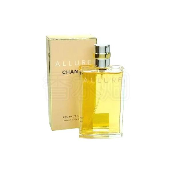 CHANELALLUREEAU DE TOILETTE 50mlボトルプリントが硬化により、剥離しやすくなっていたり、一部は剥離していたりする場合がございます。シャネル アリュール EDT SP 50ml
