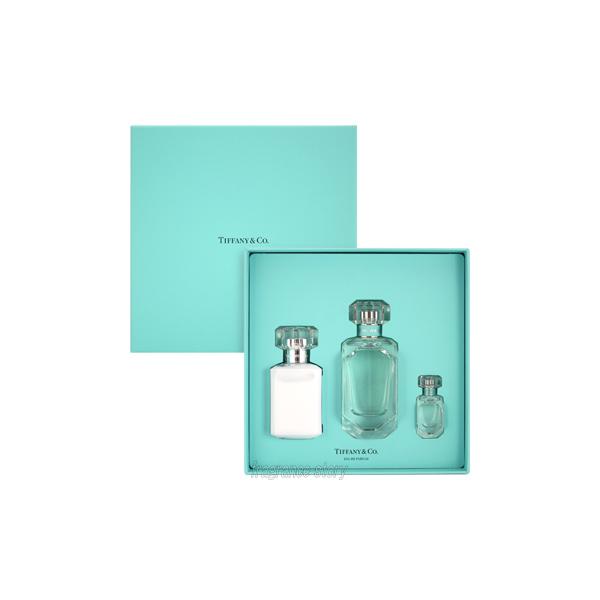 【セット内容】・ティファニー オードパルファム EDP SP 75ml・ティファニー オードパルファム EDP BT 5ml ミニ香水・ティファニー ボディローション 100ml　トップノートの躍動感あふれるグリーンマンダリンの香りに続いて...