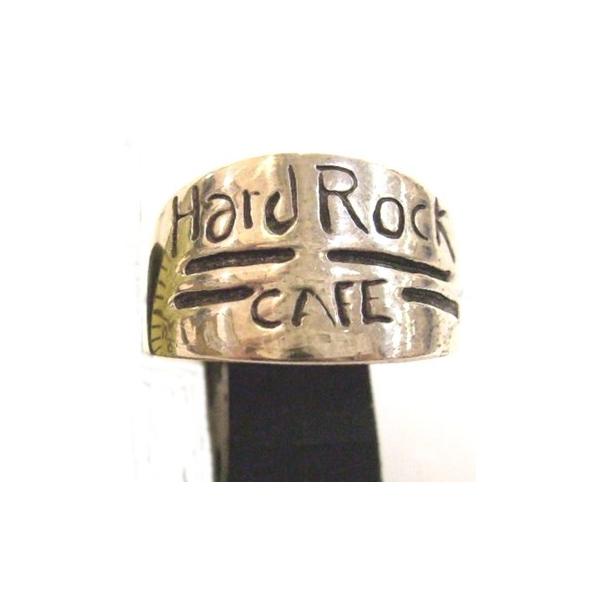 HARD ROCK CAFFEのロゴが美しいリングです★サイズ：＃11，★材質　；シルバー９２５R3123