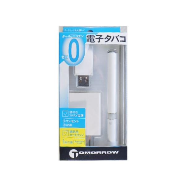 メーカー　株式会社トップランド品番　ＴＭ１−ＷＴニコチン　タール　を含まない　電子タバコカートリッジ　交換タイプ　本体　コンセントとＵＳＢのどちらからでも充電できます。吸引回数　１個のカートリッジで約５００回　１回の充電で約３５０回の吸引が...