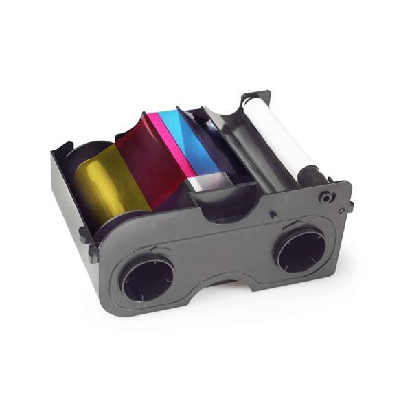 FARGO-C50カードプリンタ専用カラーリボン。片面カラー印刷100プリント分。型番：45400