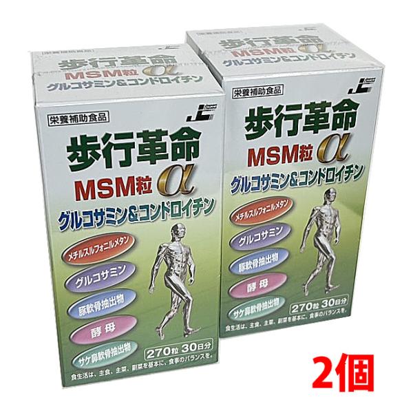1日あたりの目安量9粒中、メチルサルフォニルメタン（MSM）1100mg、グルコサミン　750mg、豚軟骨抽出物（コンドロイチン硫酸含有）300mg、酵母　90mg、サケ鼻軟骨抽出物(プロテオグリカン含有)　6mgを配合。
