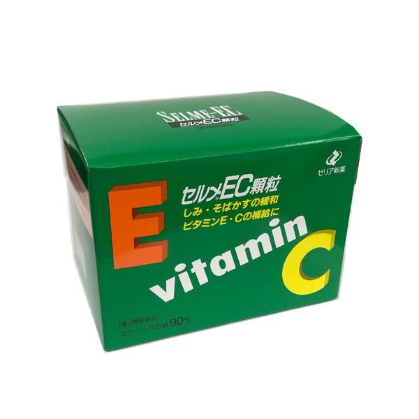 セルメEC顆粒は、天然型ビタミンE、Cを処方基準最大量配合し、さらにこれらのビタミンの働きを助けるビタミンB2、B6を配合したビタミンEC剤です。皮膚や全身の新陳代謝を高め、しみ、そばかす、日焼け、かぶれによる色素沈着を緩和し、また、血行を...