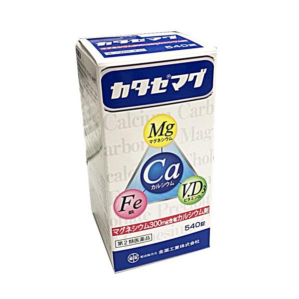 カタセマグは、マグネシウムやカルシウムなど不足しがちなミネラルを補給宇できる医薬品です。・配合成分の安定性に優れた有核錠です。・内核の黄色は、有効成分のリボフラビン（ビタミンB2）によるものです。・1日12錠で沈降炭酸カルシウム　1500m...