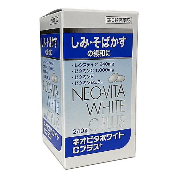 ネオビタホワイトCプラス☆ビタミンＣにL-システイン、天然型ビタミンＥ及び持続型のビタミンＢ2 をバランスよく配合し、頑固なしみ・そばかすや色素沈着に一段と効果を発揮させます。<br>☆ビタホワイトは６錠あたりビタミンＣが100...