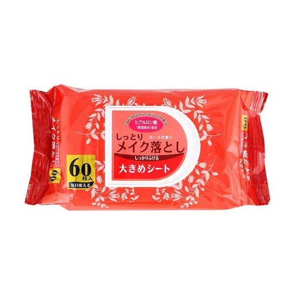 しっかりふける 大きめシート毎日使える落ちにくいメイクもスルッと落ちる●保湿成分のヒアルロン酸配合。うるおいをあたえながらメイクを落とします。●面倒なメイク落としが、ふくだけで簡単にできます。●ローズの香りでリフレッシュしながらメイク落とし...