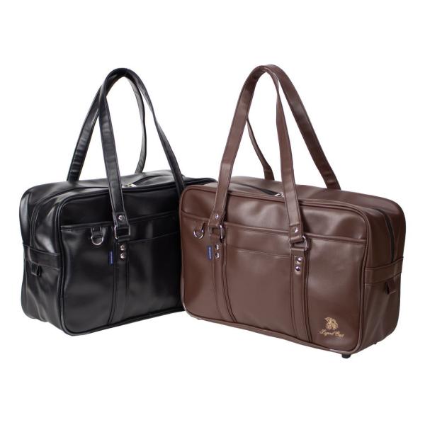 ●ブランド：LE GRANFILE　グランフィール●Newモデル！人気の合成皮革製スクールバック●LE GRANFILE ル・グランフィールの刺繍がおしゃれ！●通学に、サブバッグにも最適な定番サイズ。●シンプルなデザインに馬のホワイトブラン...