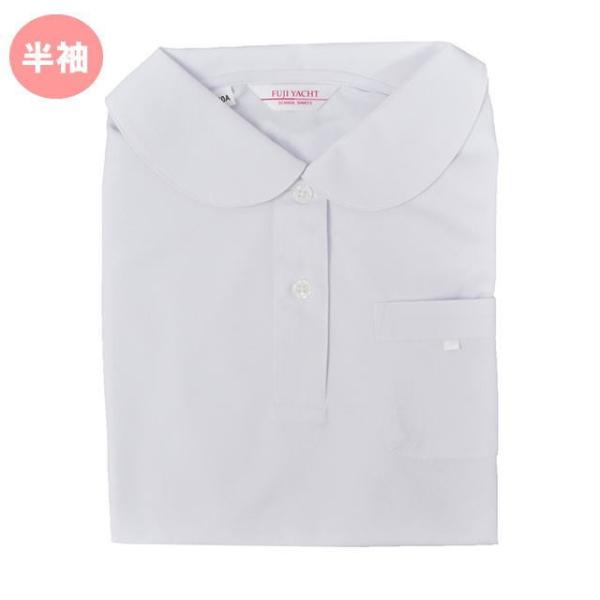 ●富士ヨット ●高機能　丸衿ポロシャツ●お手入れラクラク　着心地ラクラク●ラクポロGirl ●ホワイト/白 ●サイズ：120 130 140 150 160 ●ポリエステル90％ キュプラ10% ※1.実寸表記ですが若干誤差が生じる場合がご...