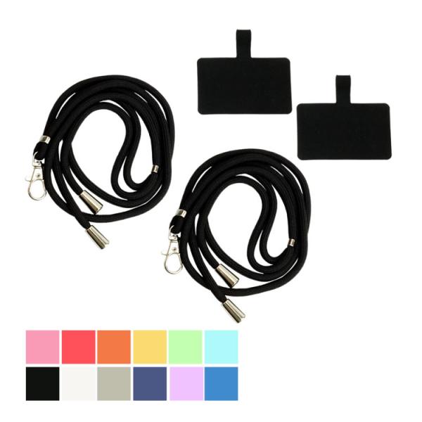 セット内容：ストラップ（紐）×2、ストラップホルダー×2素材：ナイロン製造国：中国※スマホケースは付属されません。お客様自身にてご用意ください。※ケース、充電口の形状によってストラップホルダーが入らない可能性があります。   必ず本製品のサ...