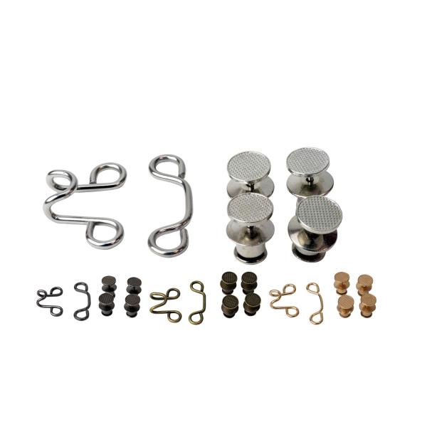 商品サイズ：画像参照重量：10g（1セット）商品内容：同色4セット（フックA×4、フックB×4、留め具×16）素材：合金※説明書はありません。予めご了承下さい。※ピンで怪我をしないように注意してお使い下さい。※ご閲覧の環境等により、色味など...