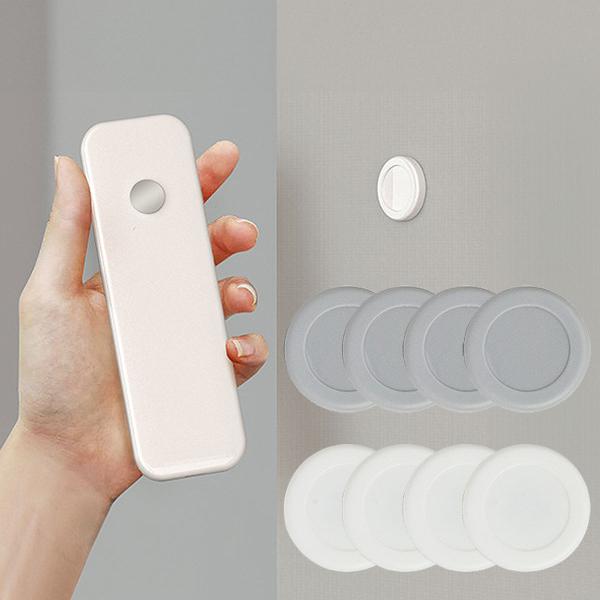 サイズ(約)：3cm×0.6cm材質：プラスチック重量(約)：4g (マグネットホルダー単体)入数：4個製造国：中国【注意事項】※説明書や撮影用の小物等は付属しておりません。※両面テープが完全に貼り付くまでに約12時間ほど時間がかかります。...