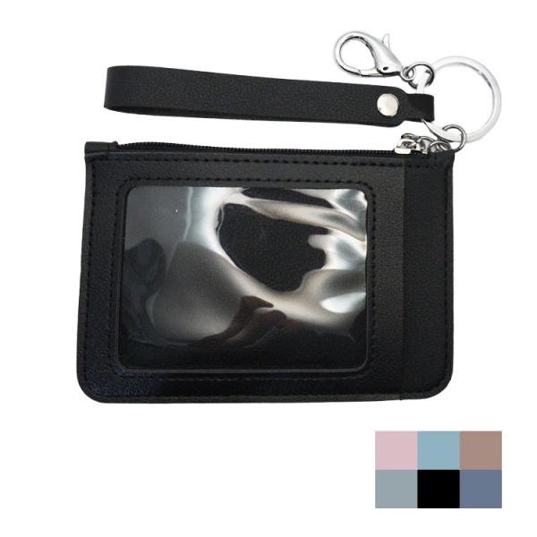 ■クリアポケット搭載ICカードをサッとかざせるクリアポケット付き■ファスナー収納小銭やカード、小物類も楽々収納可能■ストラップ＆カラビナ付きカバン等につけられるショートストラップ付き。カラビナに鍵やキーホルダーなども取り付け可能。商品サイズ...