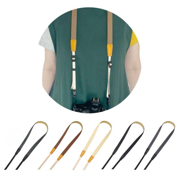 カメラをお洒落にコーディネート軽量でおしゃれなカメラストラップ約32gの軽量設計。長時間の撮影でも首や肩への負担が少ないため、快適にカメラを携帯できます。商品詳細商品サイズ： 約151×約2cm素材： 綿・合皮他重量： 約32g（本体のみ）...