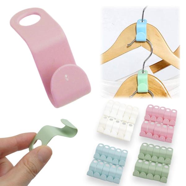 ◆商品詳細 商品サイズ：約7×約4cm 材質：プラスチック 製造国：中国 個数：同色10個  ※フック本体の一部に製造時に生じる変色がある場合がございます。※ハンガーの形状によってフックが入らない可能性があります。※若干のサイズや重量の誤差...