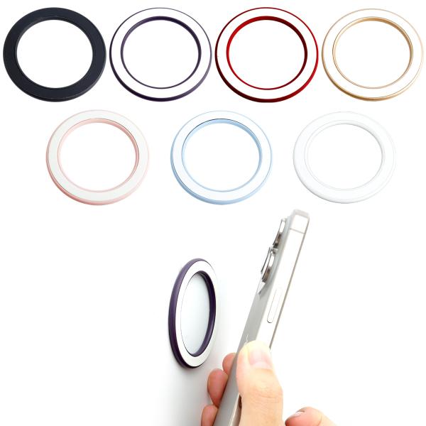商品詳細サイズ：直径約57mm厚さ：約4mm重量：約23g商品仕様：マグネット吸着式(スマホ設置面)　　　　　両面テープ(壁側設置面)対応機種：Magesafe対応機種製造国：中国※壁紙などの素材により貼り付けできない場合があります。※粘着...