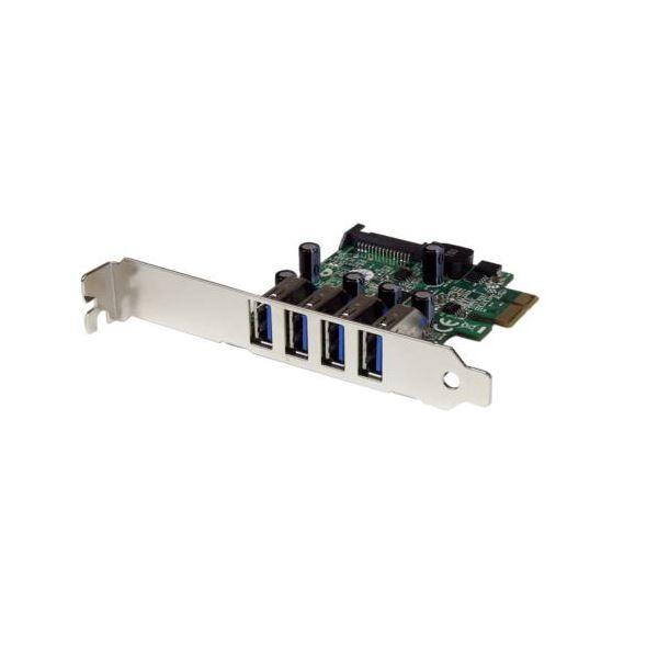 【商品名】 StarTech.com SuperSpeed USB 3.0 4ポート増設PCI ExpressインターフェースカードPEXUSB3S4V 1個