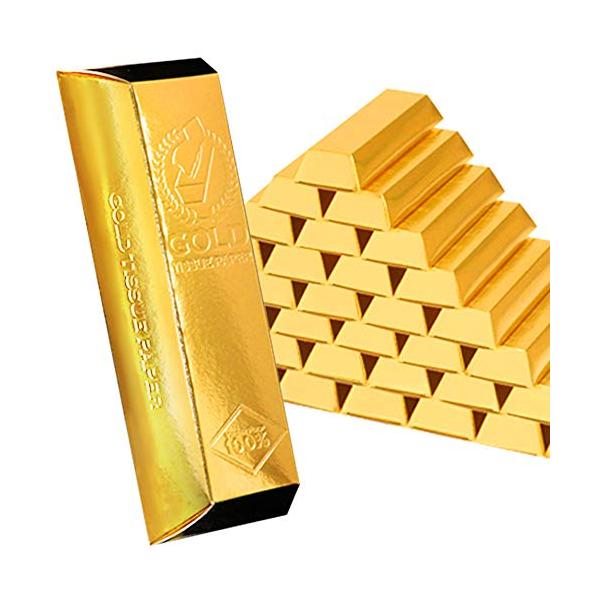 「商品情報」商品の説明新品。在庫あり。万一商品に不備があった場合、返品、返金も受け付けております。原材料・成分パルプ「主な仕様」金塊にそっくり？！ でも中身はティッシュなんです！100箱入り★本品は輸入品で厚めの緩衝用箱で梱包されています。...