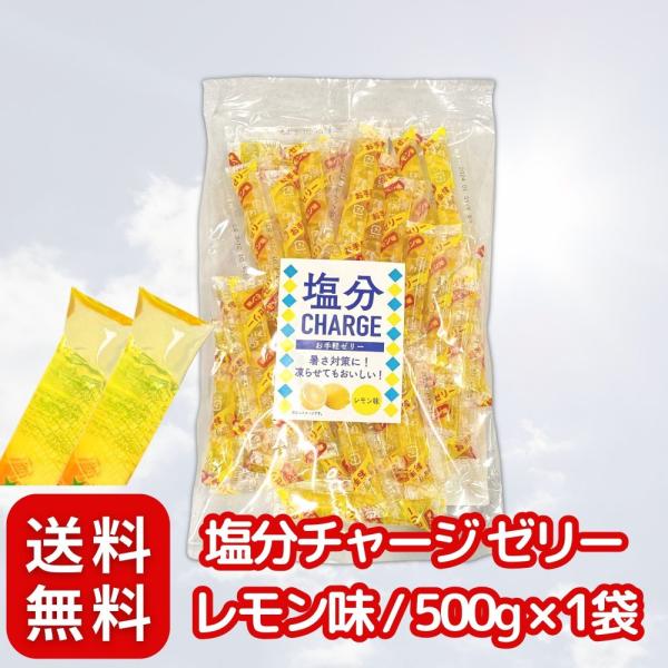 「商品情報」熱中症対策の新定番！手軽に塩分・水分補給ができるレモン味のスティックゼリー「 500g × 1袋」です。暑さにより失われる、塩分や水分をバランスよく摂取することが可能です。1本あたりおよそ9.4gと小さめのスティックゼリーなので...