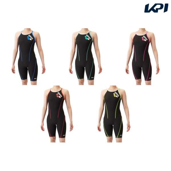 アリーナ ARENA 水泳水着 レディース   トレーニングワンピーススパッツ オープンバック・ハーフレッグ  SAR4103W