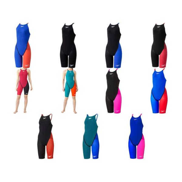 スピード Speedo 水泳水着 レディース   Fastskin ProIII Openback Kneeskin SCW12101F