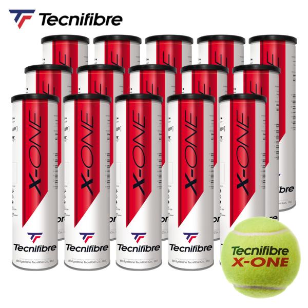 『即日出荷』テクニファイバー Tecnifibre テニスボール X-ONE エックスワン 4個入 1箱 15缶/60球 TBA4XE1　ITF／JTA 公認球
