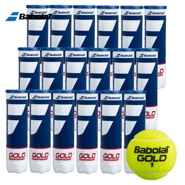 『即日出荷』バボラ Babolat 硬式テニスボール  GOLD CHAMPIONSHIP ゴールド チャンピオンシップ 4球入 1箱／18缶 72球  502082