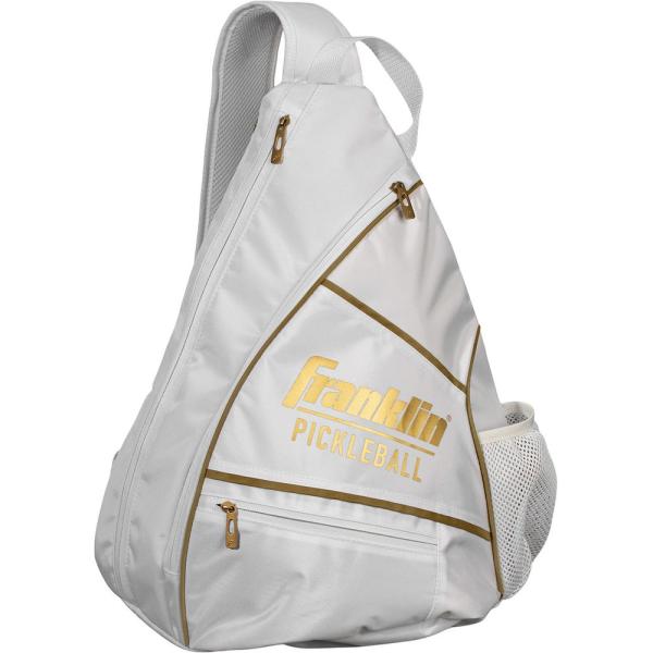 ピックルボール バッグ・ケース ピックルボールバッグ・ケースFranklin フランクリン Sling Bag-White/Gold Trim