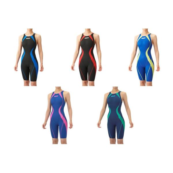 アリーナ ARENA 水泳 水着 水泳水着  レーシングワンピーススパッツ(オープンバック・ハーフレッグ)