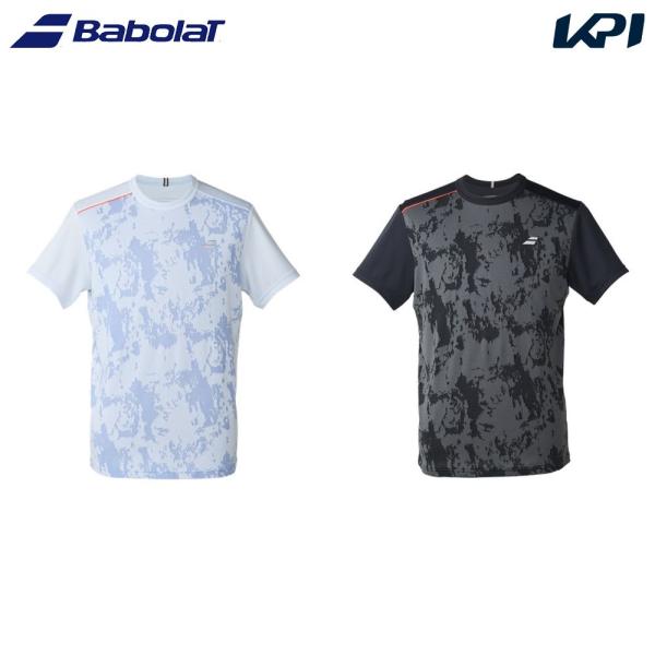 バボラ Babolat テニスウェア ユニセックス PLAY SHORT SLEEVE SHIRT  ショートスリーブシャツ BUP6501 2026SS