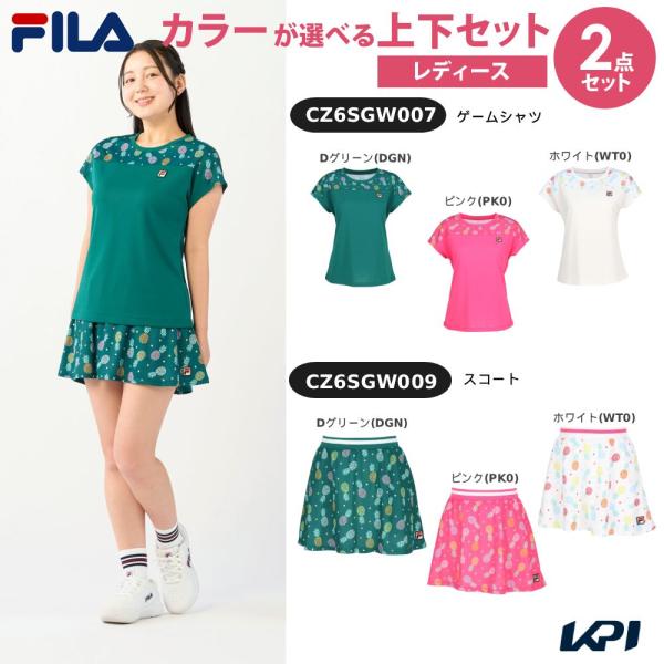 フィラ FILA テニス ウェア テニスウェア   【上下セット】ゲームシャツ×スコート 2026SS 2026新製品