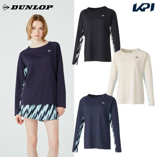 ダンロップ DUNLOP テニスウェア レディース   ロングスリーブゲームシャツ DAP1566W 2025FW 爆買