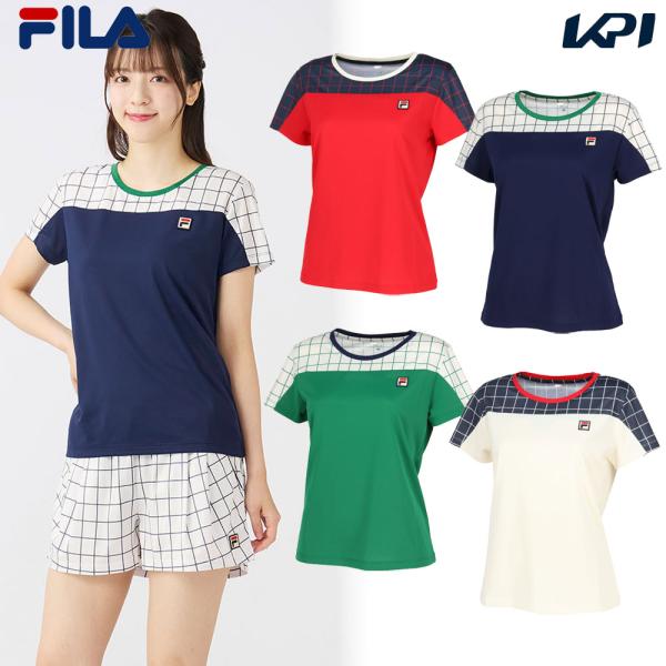 フィラ FILA テニスウェア レディース   ゲームシャツ EL0033 2025SS