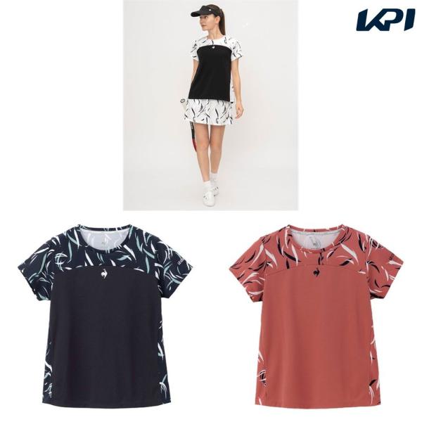 ルコック le coq sportif テニスウェア レディース   サイドフレアデザインゲームシャツ LN4FHT32L 2024FW 爆買