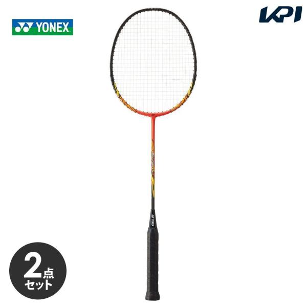 【2個セット】「ガット張り上げ済み」ヨネックス YONEX バドミントンラケット マッスルパワー8LT MP8LTG-005 オレンジ