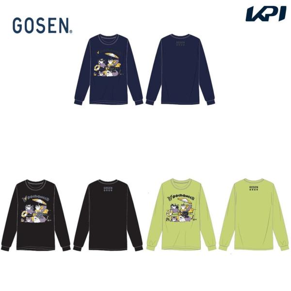 ゴーセン GOSEN テニス ウェア テニスウェア   ポチャネコ ロングＴ 砂浜 2026夏企画 2026SS 2026新製品