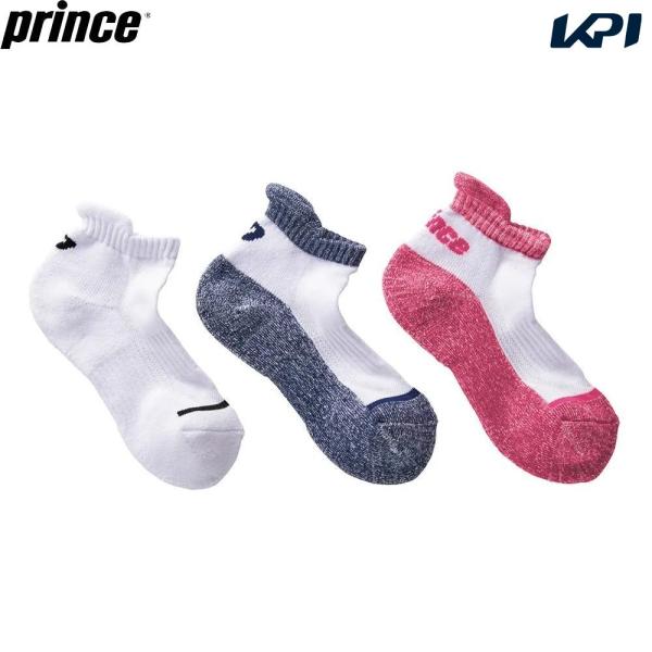 「3足組」プリンス Prince テニスアクセサリー レディースソックス アンクル丈ソックス 3足セット PS308S