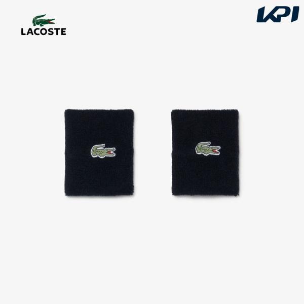 ラコステ LACOSTE テニスアクセサリー ユニセックス   ブークレコットンジャージリストバンド ブラック - 031 RL9272-10-031