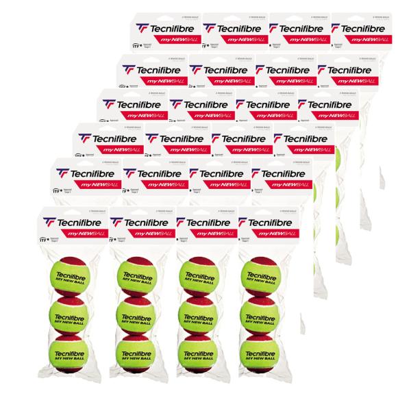 『即日出荷』テクニファイバー Tecnifibre ジュニアテニスボール  MY NEW BALL stage3 ステージ3 60球 ノンパッケージ  TBCZRD1