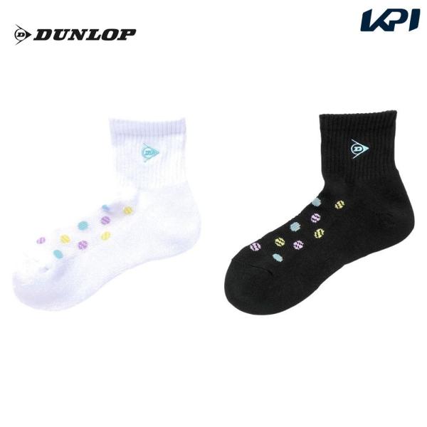 ダンロップ DUNLOP テニスアクセサリー レディース   レディスソックス  ハーフ  3足組 TPO-6644W